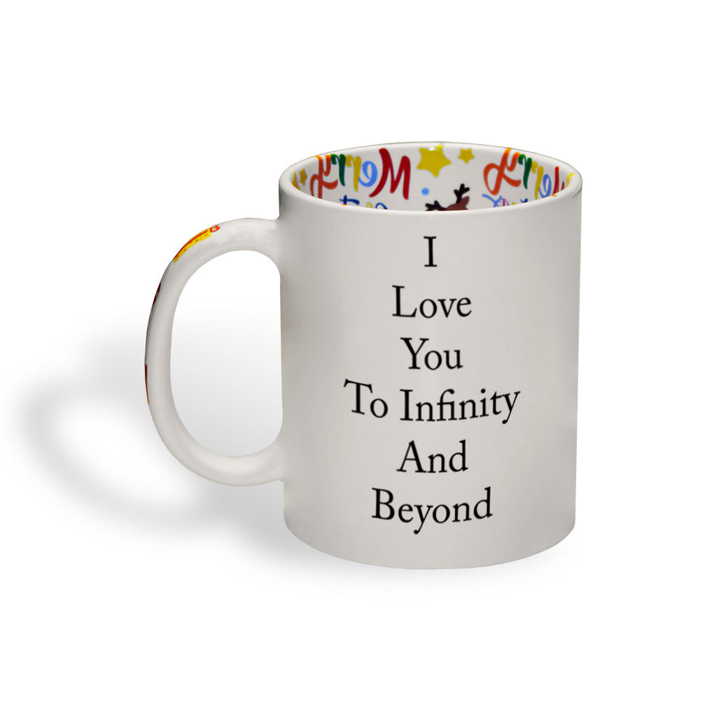 Ceramic Coffee Mug 11 Ounces I Love You to Infinity and Beyond Tea Cup ...